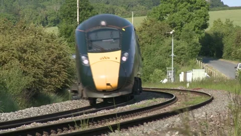 GWR Intercity Express Train Moving Away ... | Stock Video | Pond5