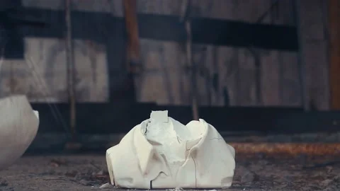 Gypsum sculpture in the shape of Putin's... | Stock Video | Pond5