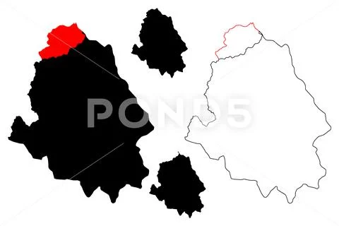 Haa District (Districts of Bhutan, Kingdom of Bhutan) map vector ...