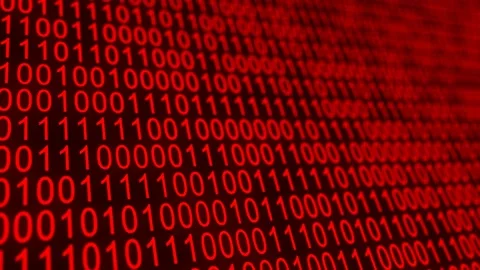 Hacker attack concept. Binary code. Zero... | Stock Video | Pond5