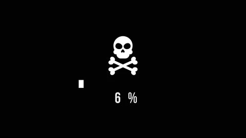 hacker attack skull Animation with loadi... | Stock Video | Pond5