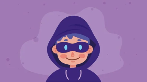 hacker character cyber security animatio... | Stock Video | Pond5