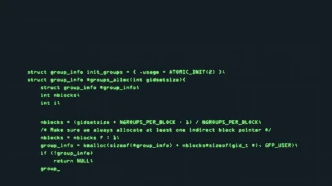 Hacker code running down a computer scre... | Stock Video | Pond5