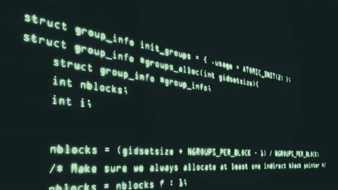 Hacker code running down a computer scre... | Stock Video | Pond5