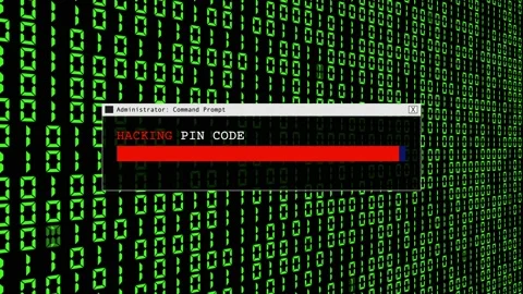 Hacker Cyber Crime Abstract Green Binary... | Stock Video | Pond5