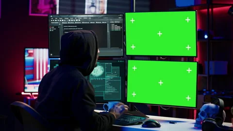 Hacker Green Screen Stock Footage ~ Royalty Free Stock Videos | Pond5