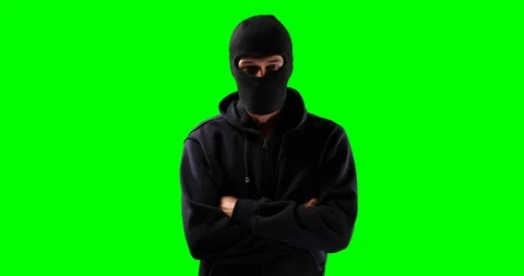 Hacker with green screen | Stock Video | Pond5