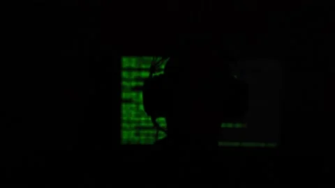 Computer Hacker Green Screen Stock Video Footage | Royalty Free ...