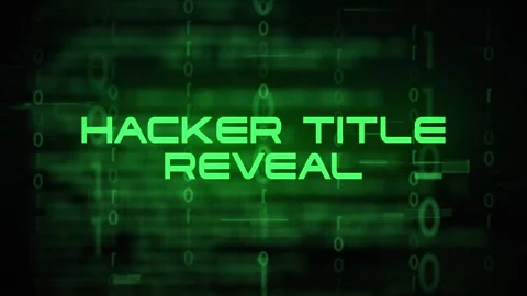 Hacker Title Reveal ~ After Effects Project #254772968