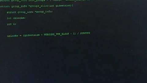 Hacker Typing code on the screen | Stock Video | Pond5