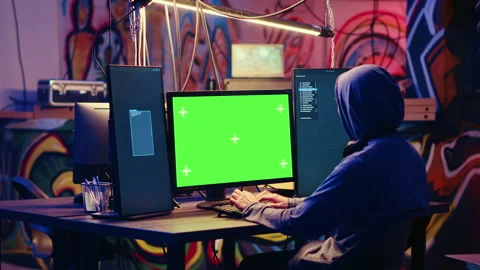 Hacker Green Screen Stock Footage ~ Royalty Free Stock Videos | Pond5