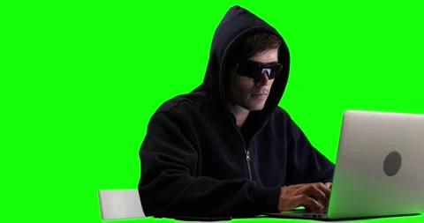 Computer Hacker Green Screen Stock Video Footage | Royalty Free Computer Hacker Green Screen ...