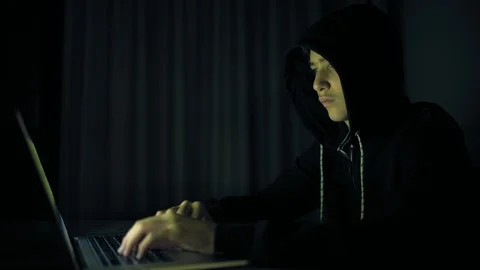 Hacker's hacking into the computer netwo... | Stock Video | Pond5