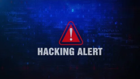 Hacking Alert Warning Error Message Blin... | Stock Video | Pond5
