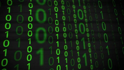 hacking binary code on screen rolling do... | Stock Video | Pond5