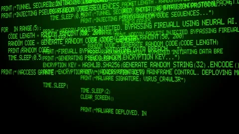 Hacking code on screen, ransomware malwa... | Stock Video | Pond5