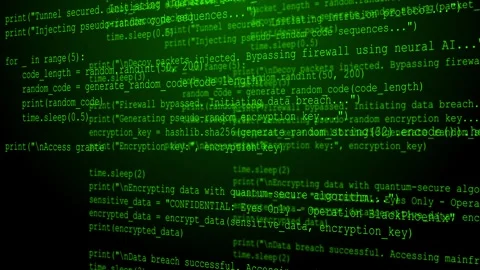 Hacking code on screen, ransomware malwa... | Stock Video | Pond5