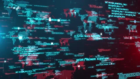 Hacking Incident Computer Screen Ransomw... | Stock Video | Pond5