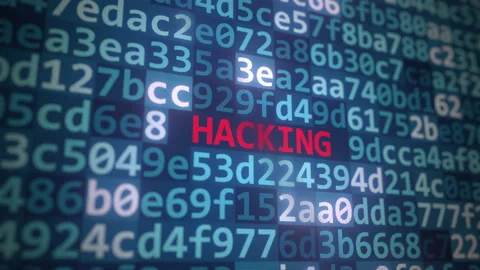 HACKING text and source code on the comp... | Stock Video | Pond5