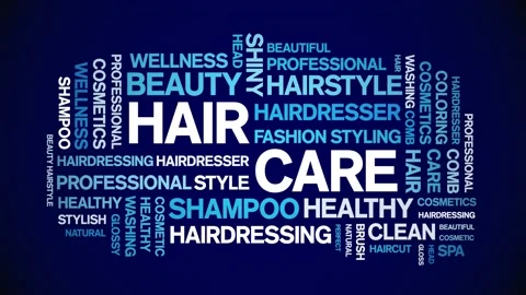Hair Care animated word cloud,text anima... | Stock Video | Pond5