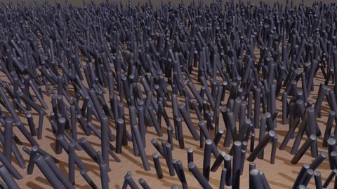 Hair growing on skin. 3d animation rende... | Stock Video | Pond5