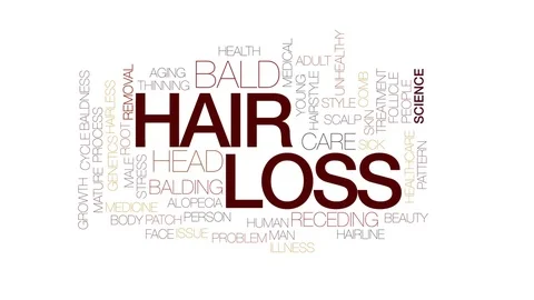 Hair Loss Animation Stock Footage ~ Royalty Free Stock Videos | Pond5