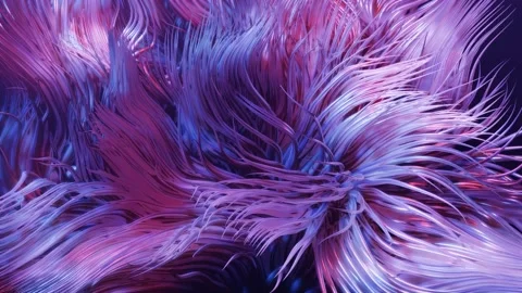 Hair simulation. Volumetric lights. Live... | Stock Video | Pond5