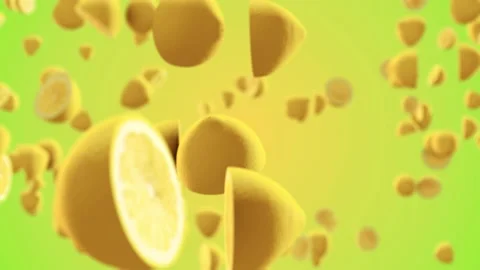 Flying Lemon Slices Stock Video Footage | Royalty Free Flying Lemon ...