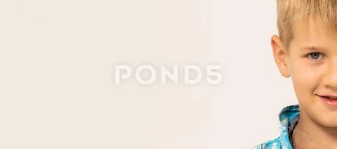 Half face. Concept of human emotions, facial expressions, mood ...