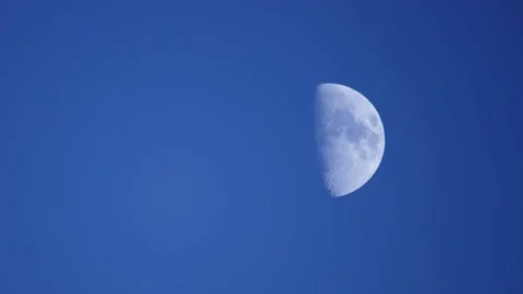 Half Moon Close Up. close up angle of a ... | Stock Video | Pond5
