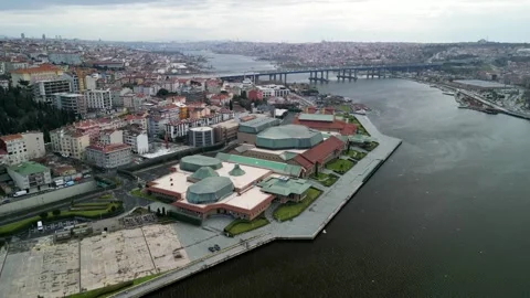 Halic Congress Center and Golden Horn Br... | Stock Video | Pond5