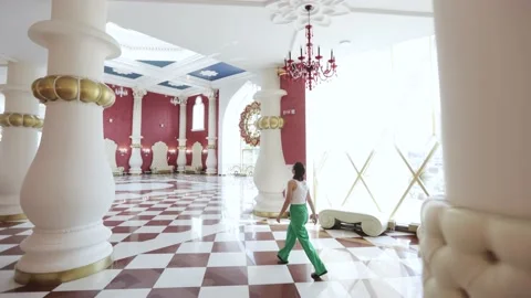 Hall of the Ekiyat Puppet Theater styliz... | Stock Video | Pond5