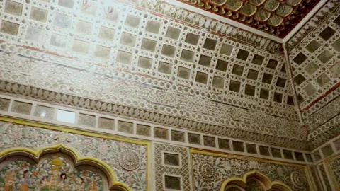 Hall of Mirrors or Sheesh Mahal of king ... | Stock Video | Pond5