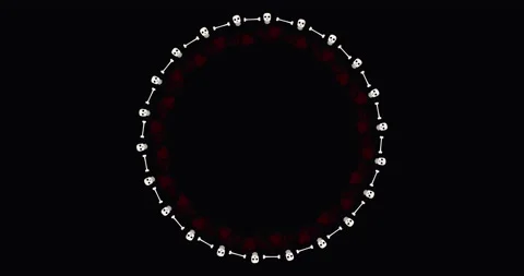 Halloween animated rotating round frames... | Stock Video | Pond5