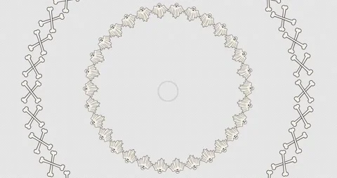 Halloween animated round frames on trans... | Stock Video | Pond5