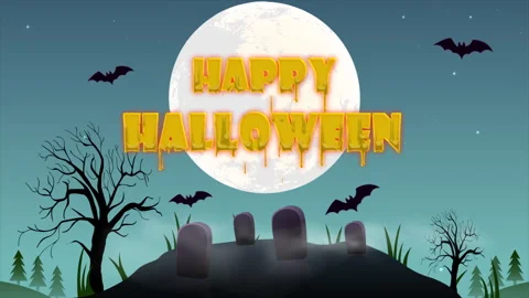 Halloween animation video. Happy Hallowe... | Stock Video | Pond5