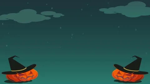 Halloween background animation with the ... | Stock Video | Pond5