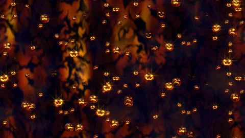 HALLOWEEN Background Pumpkin A LOOP-TILE... | Stock Video | Pond5