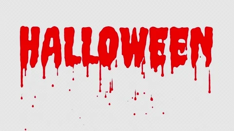"Halloween" bleeding word. Dripping bloo... | Stock Video | Pond5