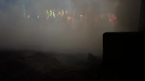 Halloween fog background at festival the... | Stock Video | Pond5