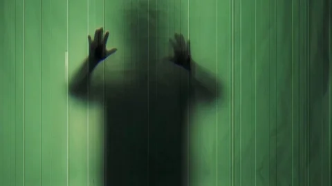 Halloween footage of shadow moving behin... | Stock Video | Pond5