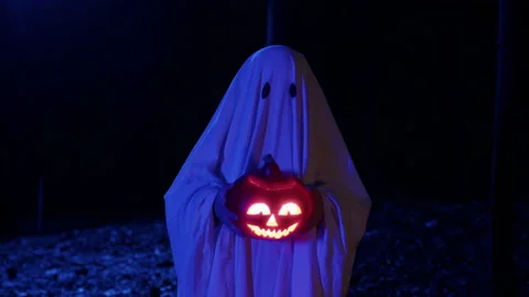 Halloween holiday, terrible horror ghost... | Stock Video | Pond5