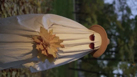 Halloween party. Ghost in white sheet, h... | Stock Video | Pond5