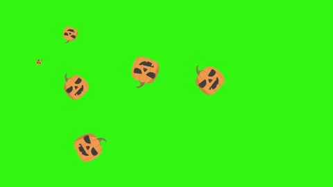 Halloween pumpkin group animation, chrom... | Stock Video | Pond5