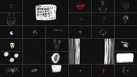 Halloween Scribble Horror Animations for After Effects ~ After Effects ...