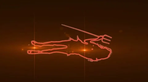 Halloween silhouette devilish dancer wit... | Stock Video | Pond5