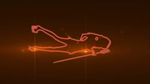 Halloween silhouette devilish dancer wit... | Stock Video | Pond5