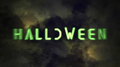 Halloween with sun and dark cloud | Stock Video | Pond5