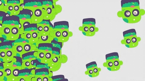 halloween transition frankenstein with a... | Stock Video | Pond5