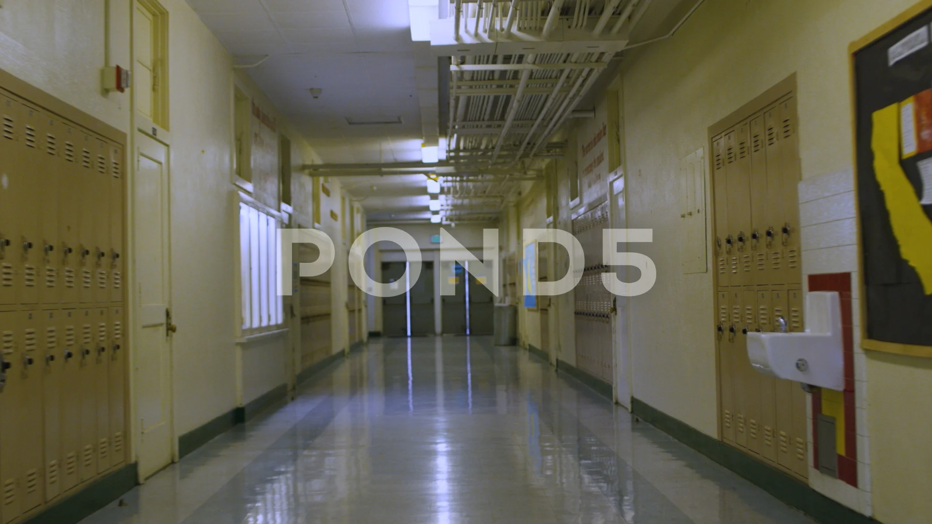 High School Hallway